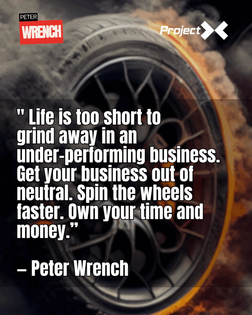 Stop Spinning. Start Moving. - Peter Wrench
